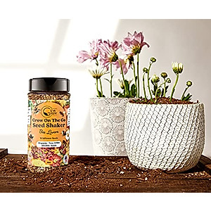 Bulk Wildflower Seed Shaker - Bird & Butterfly Garden Seed Mix | Bulk 180,000+ Seeds of Annual & Perennia l Hummingbird, Flower Seeds for Planting | No Messy Bags or Packets | 8 Ounce