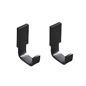 Flybath Coat Hook Brass Robe Towel Hooks Contemporary Style Matte Black Finish Wall Mounted - 2 Pack