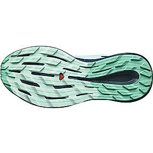 Salomon Pulsar Trail Hiking Shoes Womens Sz 8.5 Blue Radiance/Carbon/Yucca