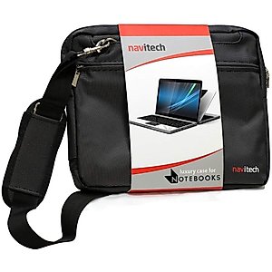 Navitech Black Premium Messenger/Carry Bag Compatible with The Acer ConceptD 7 Ezel | Ezel Pro