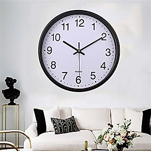 TXY Wall Clock Mute Movement Creative Watch with Simple Modern Design Silent Clock for Home Living Room Decoration (8in (20cm))