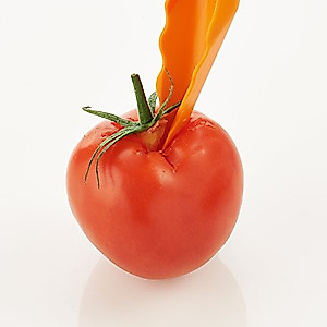 Börner Vegetable Peeler (6-in-1) • Garnishing Peeler with Grater • Multifunctional Peeler for Fruits & Vegetables • Fruit Peeler, Universal Peeler, Potato Peeler • Color: Red