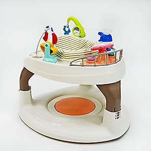 Storkcraft Imagination 3-in-1 Activity Center (Desert Sand) - Interactive Activity Center with Toy Tray, Rocking Function, and Jumping Board for Toddlers and Infants