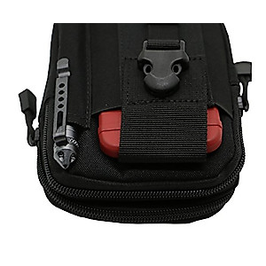 LefRight Tactical Molle Pouch EDC Utility Gadget Outdoor Men Waist Bag with Phone Belt Clip Holder Holster for iPhone X Samsung S8 Pixel Moto Z Force Play