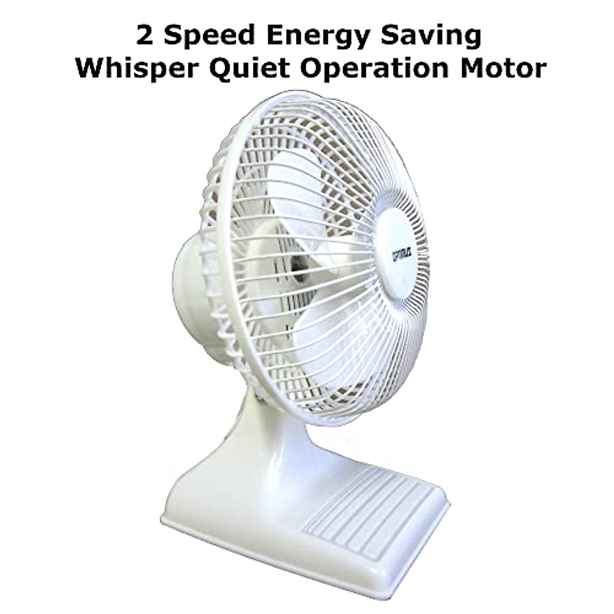 Optimus F-0610 6 Inch Personal Table Fan , White