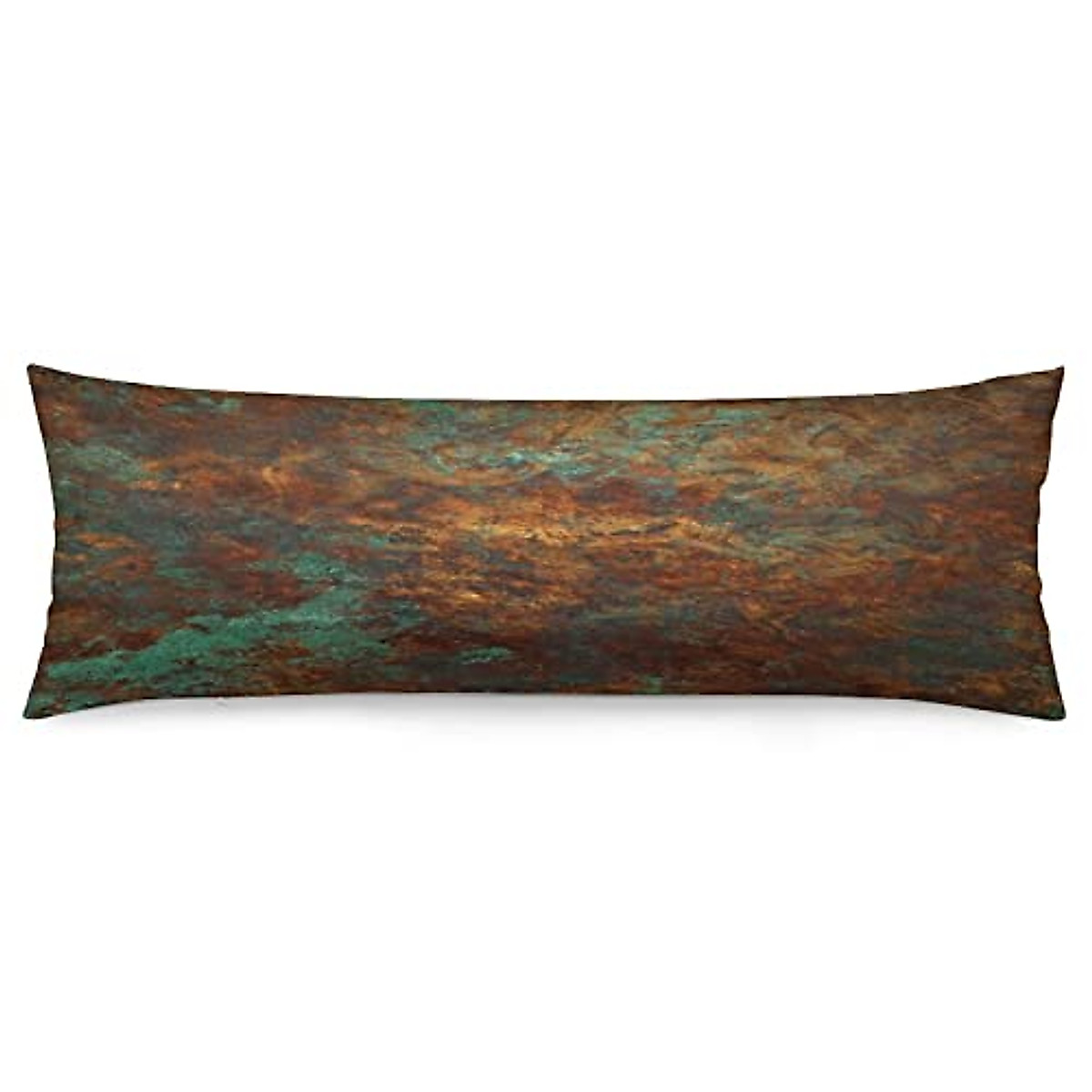 Body Pillow Cover,Beautiful Verdigris Oxidized Copper Background Printed Long Pillow Cases Protector with Zipper Decor Soft Large Covers Cushion for Beding,Couch,Sofa,Home Gift 20"x54"