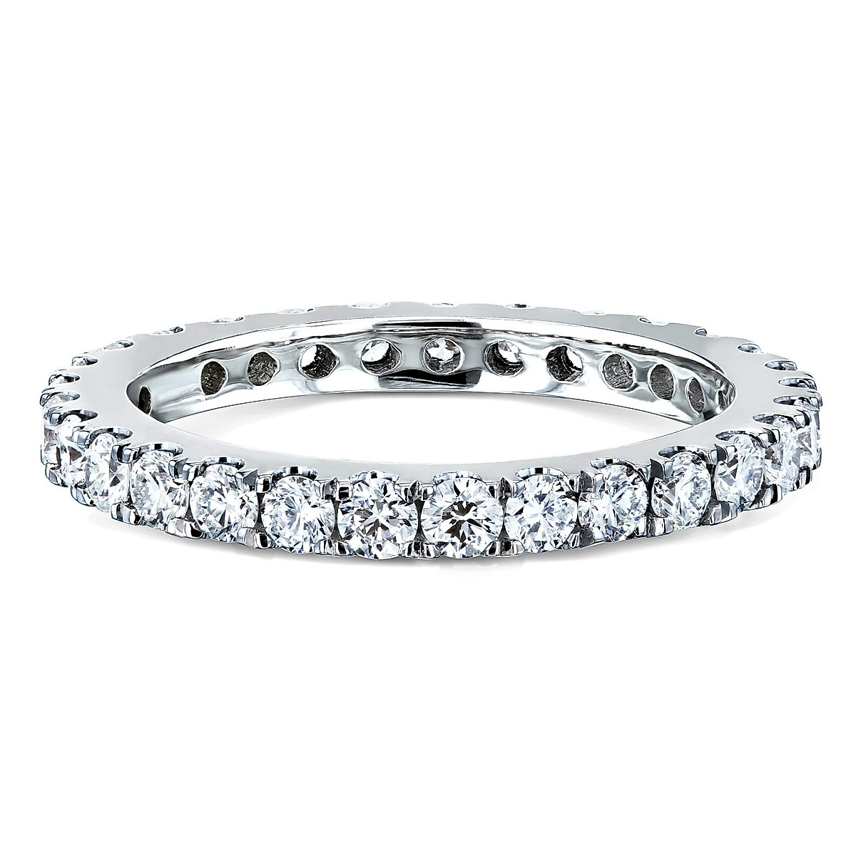 Kobelli 1ct Lab Grown Diamond Eternity Gold Band - white-gold / 5.5