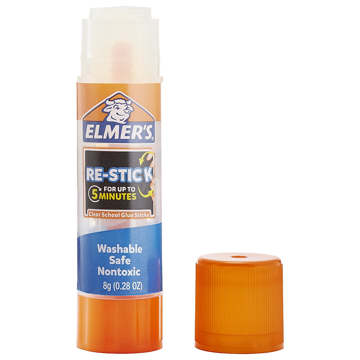Elmer's Re-Stick Glue Sticks, 8 grams, Washable, 6 Count