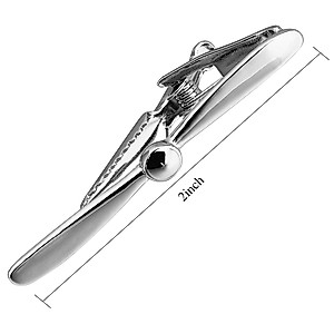 HAWSON 2 inch Tie Clip for Men-Novelty Propeller Necktie Bar Clip,Tie Pin,Special Interesting Gift for Men