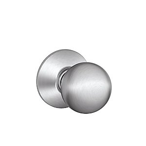 SCHLAGE F10ORB626 Orbit Passage Knob, Satin Chrome