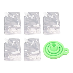 5Pcs Cereal Rice Storage Bag,Grain Sealed Storage Bag,Reusable Transparent Grain Storage Bag Airtight Grain Storage Containers with Lids for Rice Cereals Flour Nuts(1kg)