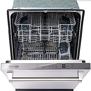 COSMO COS-DIS6502 24 in. Dishwasher in Fingerprint Resistant Stainless Steel with Stainless Steel Tub