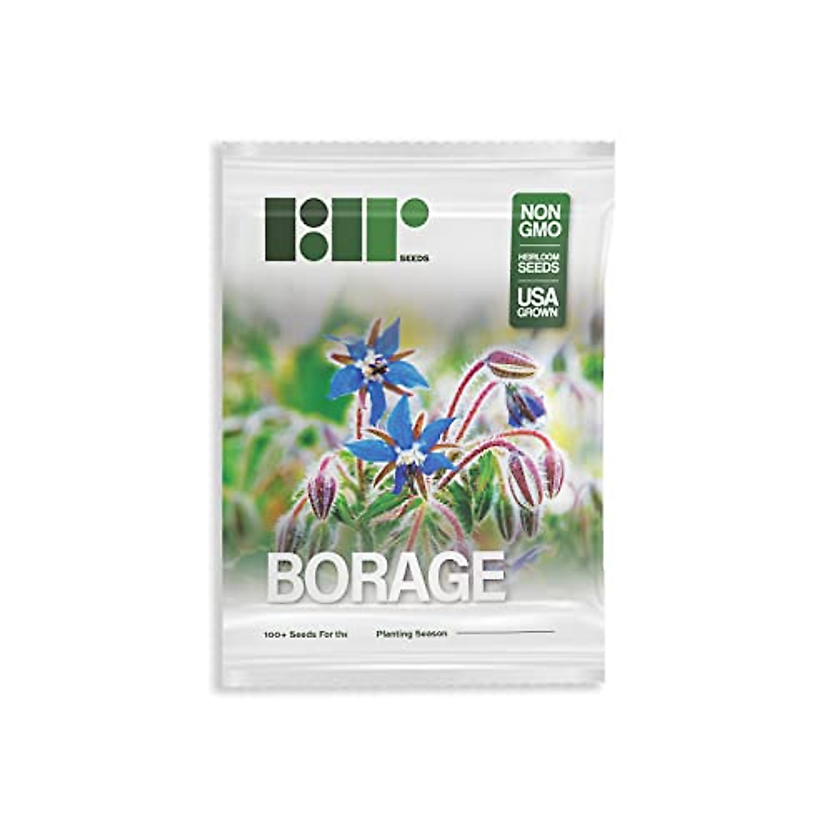 Borage Seeds - Starflower - Heirloom Non-GMO Herb Seeds for Planting an Herb Garden - 100 Seeds - Borago Officinalis - by RDR Seeds