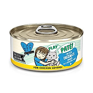 B.F.F. PLAY - Best Feline Friend Paté Lovers, Aw Yeah!, Chicken Checkmate with Chicken, 5.5oz Can (Pack of 8)