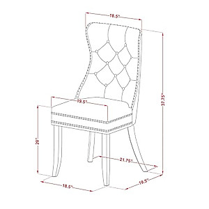 East West Furniture AVDA5-LWH-26 5 Piece Dining Room Furniture Set Consists of an Oval Dining Table with Butterfly Leaf and 4 Upholstered Chairs, 42x60 Inch, linen white