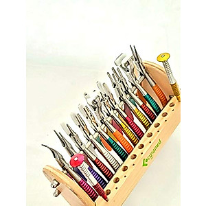 ArtLab Premium German Optical Plier Eyeglass Repair Tool Kit -14 Each Optician ! Optical Pliers,Eyeglasses Tool Set- with 12 Optician’s Pliers and 2 Screwdrivers with Stand