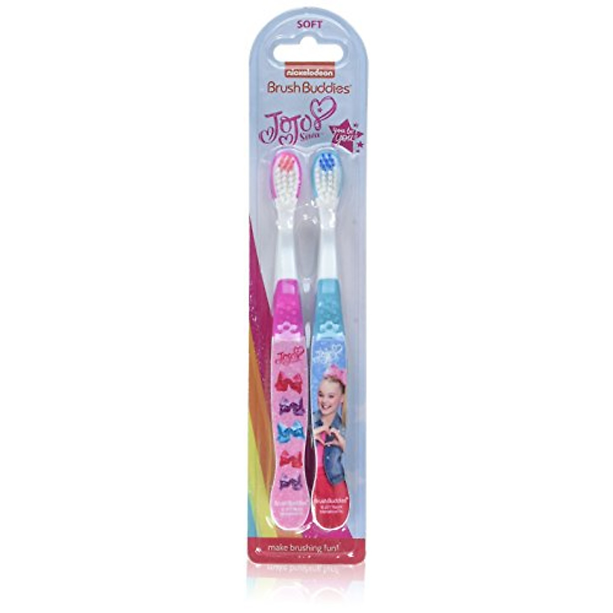 JoJo Siwa Manual Toothbrush, 2 Count (Pack of 1)