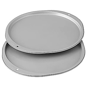 Wilton Recipe Right 12-Inch Pizza Pans, 2-Piece Set, Steel