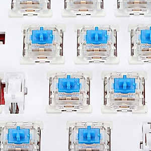 BTIHCEUOT Gaming Keyboard, Wireless 2.4G RGB Backlit Ergonomic Layout Type C Wired Mechanical Keyboard 82 Keys for Desktop for Laptop for