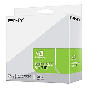 PNY NVIDIA GeForce GT 710 2GB DDR3 VGA/DVI/HDMI Low Profile PCI-Express Video Card