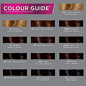 John Frieda Precision Foam Color, Light Natural Brown 6N, Full-coverage Hair Color Kit, with Thick Foam for Deep Color Saturation
