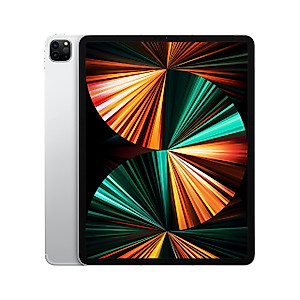 2021 Apple iPad Pro (12.9-inch, Wi‑Fi + Cellular, 512GB) - Silver (Renewed)