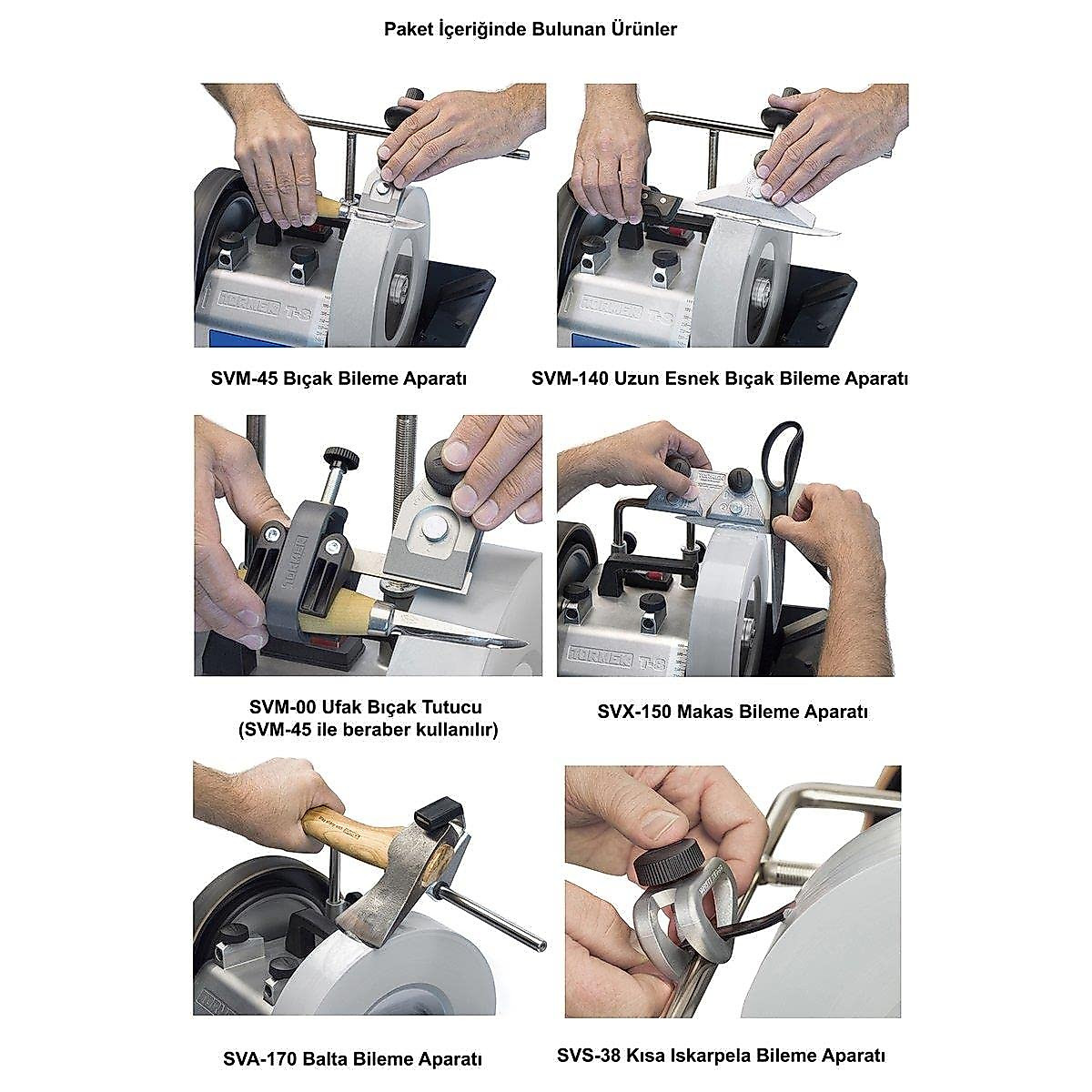 Tormek HTK-806 Hand Tool Kit - Sharpening Kit for Tormek Sharpening Systems – Knife Sharpener/Scissor Sharpener/Axe Sharpener - Sharpens All Your Knives, Hatchets, Cutting Tools and More.