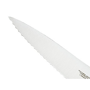 Mercer Culinary M23830 Millennia Black Handle, 7.5-Inch Wavy Edge, Chef's Knife