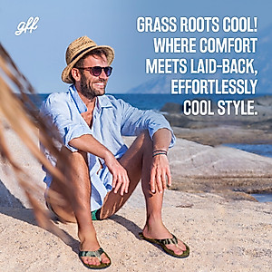 GFF Grass Flip Flops for Men/Women/Kids - XS/S/M/L Size Sandal - Camo/Black/Pink Color Slippers