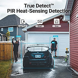 Swann Wireless Security Camera, Home Security Camera 1080p Full HD Indoor Outdoor Waterproof, Recharcheable Security Camera with Night Vision, 2-Way Talk, Heat, Motion Person Detection, Smart Alerts