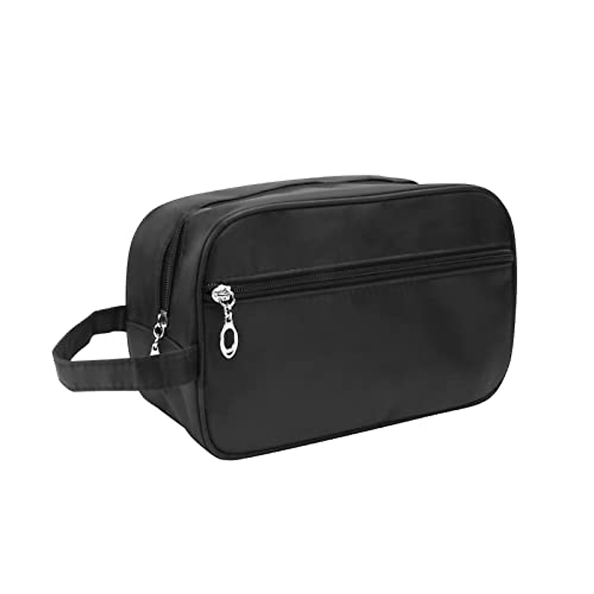 YEEPSYS Toiletry Bag for Men, Water Resistant Mens Shaving Bag for Travelling, Travel Dopp Kit for Toiletries Accessories (Black)