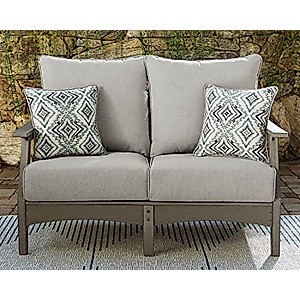 Signature Design by Ashley Visola Loveseat, Gray