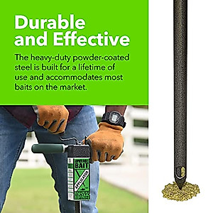 Yard Butler IGBA-1 Gopher Bait / Mole Bait Applicator - Vole Killer, Gopher Killer, & Mole Killer - Apply Poison Bait Pellets into a Pest Tunnel in Your Yard - Pest Control to Kill Moles and Gophers