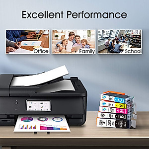 H&BO TOPMAE Compatible Canon Ink 280 and 281 Cartridges 280XXL 281XXL PGI-280XXL CLI-281XXL Ink Cartridge for Canon Pixma TS6320 TR8520 TR7520 TS9120 TS6120 TS8120 TS9521C Printer Tray(5 Pack