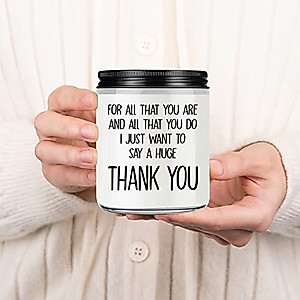 GSPY Scented Candles - Thank You Gifts, Thankful Gifts for Women, Men - Thank You Candle Gifts for Mom, Friend, Coworker, Nurse, Mentor, Boss - Teacher Appreciation Gifts