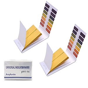 Ph 1-14 Test Paper Litmus Test Paper 180 Strips pH Test with Storage Case for Urine Saliva Drinking Water Pool Spa Soap Liquids Food and Diet pH Monitoring (2 Pack with Storage Case)