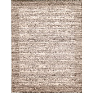 Unique Loom Del Mar Collection Area Rug-Transitional Inspired with Modern Contemporary Design, 10' 0 x 13' 0 Rectangular, Beige/Tan