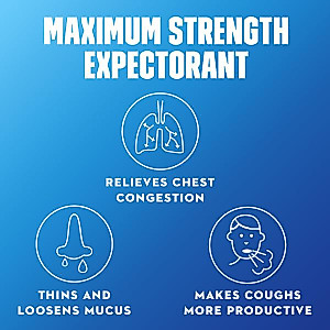 Mucinex Maximum Strength 12-Hour Chest Congestion Expectorant Tablets, 42 ct (Pack of 6)