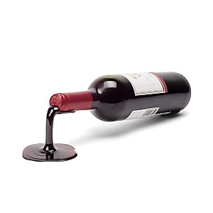 Spilled Wine Bottle Holder - Fun and Unique Way to Display Your Favorite Wine - Red and White (Set of 2)