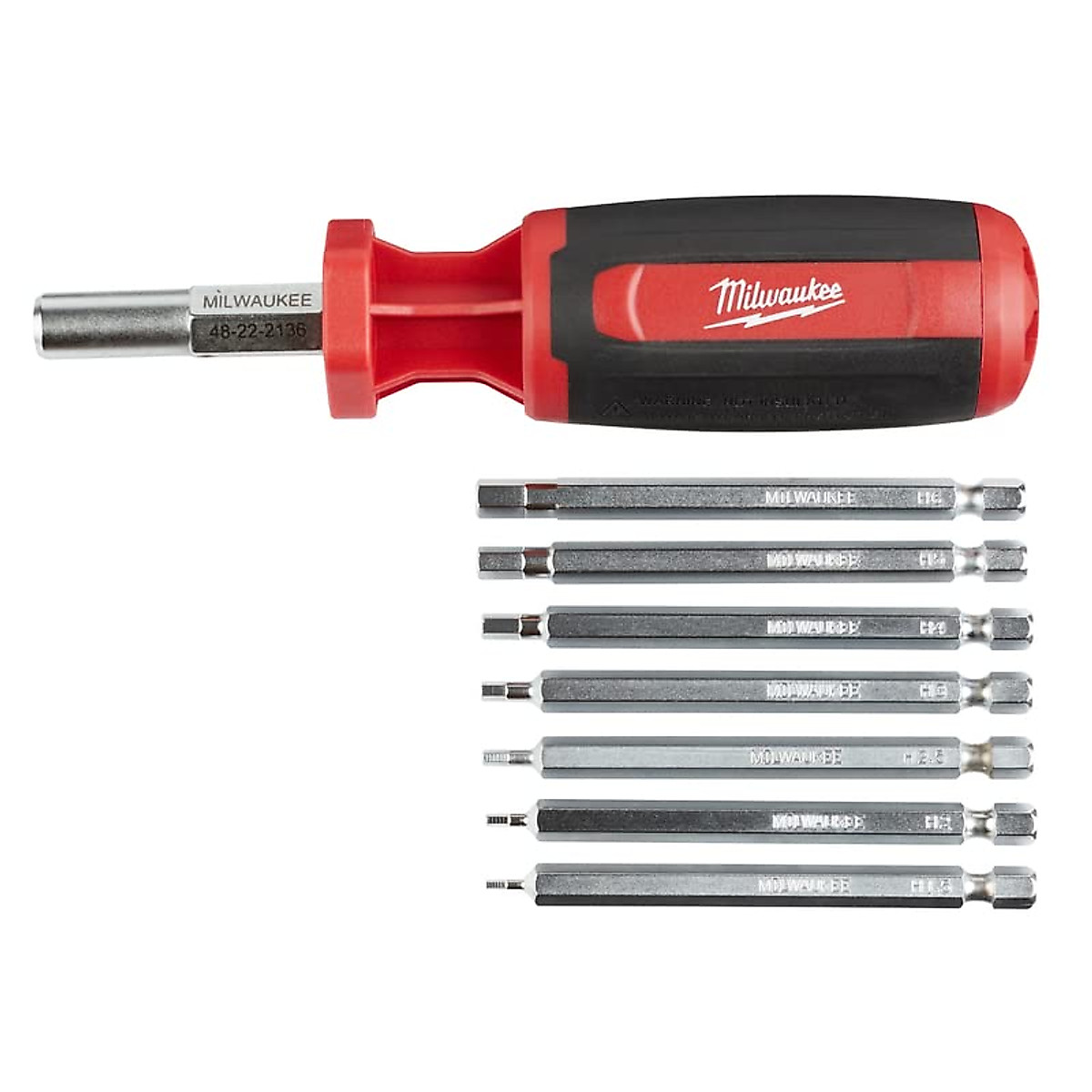 Milwaukee Metric Hex Key 9-in-1 Multi Magnetic Bit Screw Driver 9 Inch.