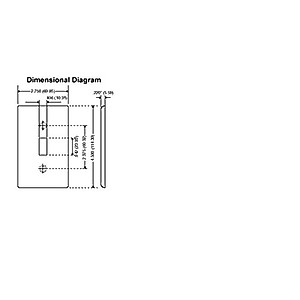 Leviton 86001 1-Gang Toggle Device Switch Wallplate, Standard Size, Thermoset, Device Mount, Ivory