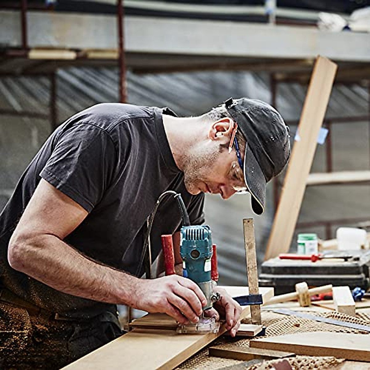 MNA Router Bits Set 15 Pieces 1/4 Inch, Classical Router Bits Kit, DIYer Woodworking Tools, Wood Case