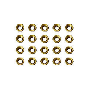 EBCO 10x Trucks & 40x Screws & 20x Nuts & Spanner Tool for 96mm Fingerboard Skateboard Wooden Deck Parts Kit,Unisex Children