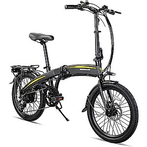 HILAND ROCKSHARK 20 inch Folding Electric Bike for Adults,Electirc Bicycle with 250W Motor,36V 7.8AH Removable Battery Shimano 7-Speed Electric Foldable Bicycles, Urban Ebike for Men Women