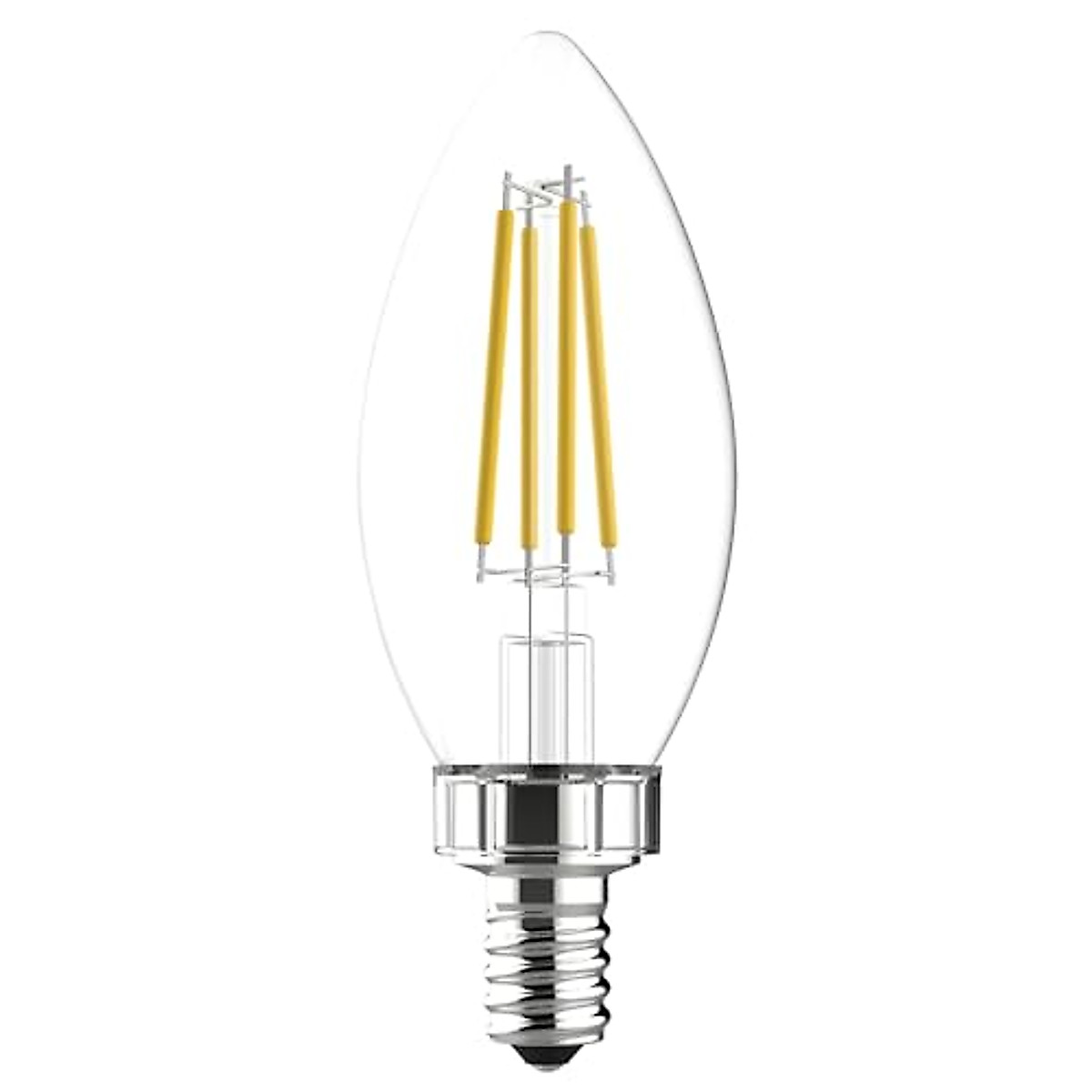 GE Relax LED Light Bulbs, 60 Watt, Soft White, Decorative Bulbs, Clear, Small Base (8 Pack)