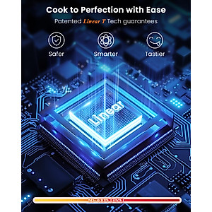 Nuwave Brio Plus Air Fryer 8 Qt, New & Improved, PFAS-FREE, 7 Digital One-Touch Cook Functions that AIR FRY, BAKE, ROAST, DEHYDRATE, TOAST, REHEAT, PREHEAT, 150 Presets, 50°F~400°F, 700/1500/1800W