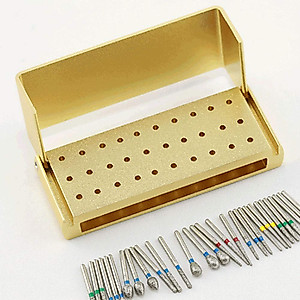 Acxico 30Pcs Diamond High SpeedDrill for Polishing Ceramic Composite