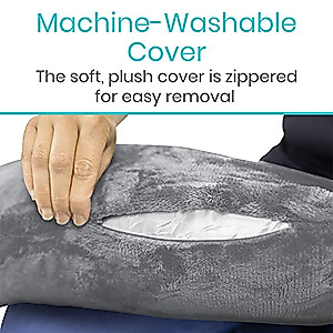 Xtra-Comfort 3 Piece U-Shaped Body Pillow - Pregnancy and Maternity Full Body Pillow Sleep Support - Removable and Washable Cover, Memory Foam Comfort, Soft, Cozy - Nursing Cushion for Pregnant Women