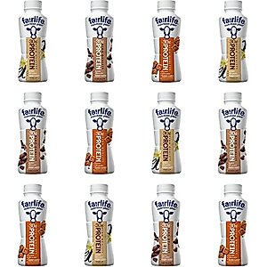 Fairlife Nutrition Plan Vanilla, Chocolate and Caramel Shake Variety Pack 30g Protein Low Sugar Combo Supplement Meal Replacement Ready To Drink 11.4 Oz Bulk Variety Pack (12-Count)