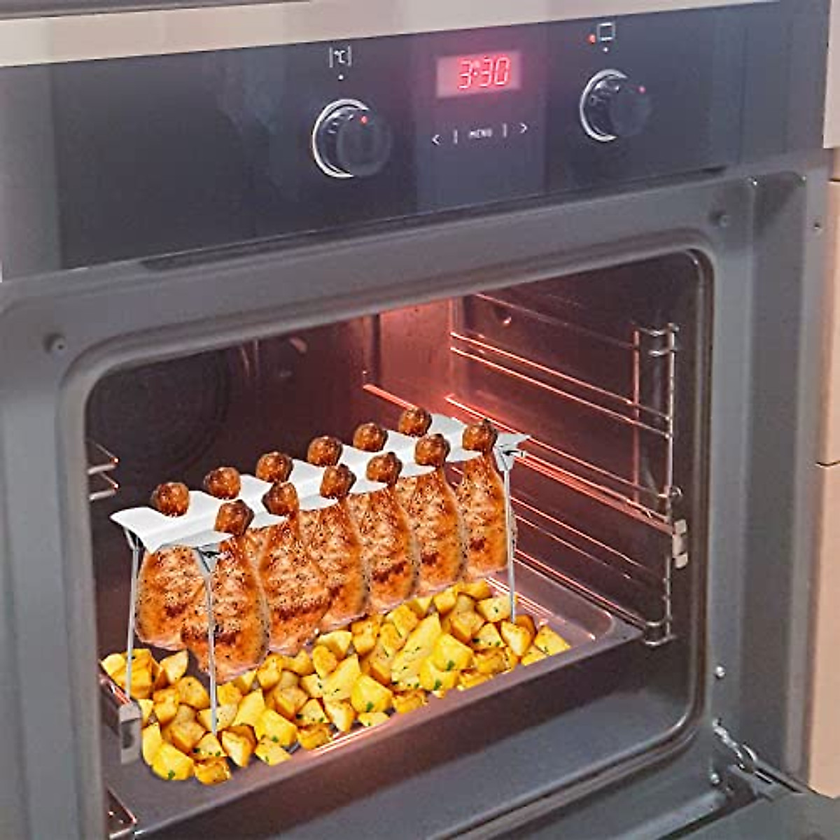 Chicken Leg Wing Rack for Smoker Grill Accessories,Drumstick Holder for Pit Boss Smoking Accessories